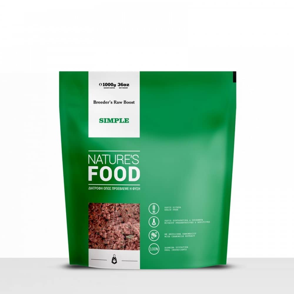 NATURE’S FOOD Barf | Breeder’s Raw Boost | Simple | 1kg – Pet Parade