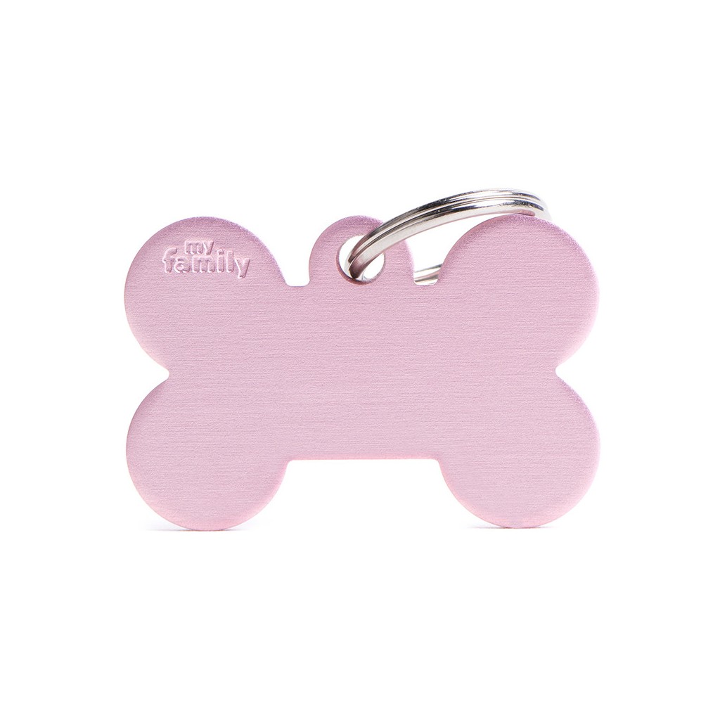 MY FAMILY | ID Tag | Basic Aluminum Collection | Pink Bone | Big – Pet ...